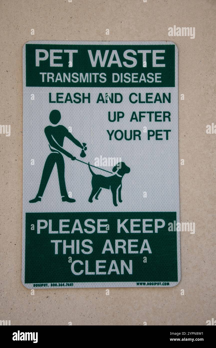 Pet waste sign on John Street in downtown Toronto, Ontario, Canada ...