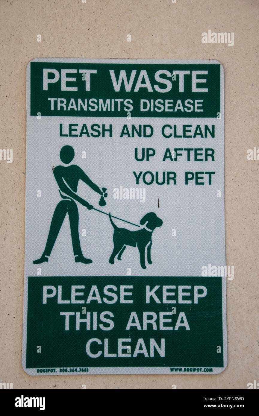 Pet waste sign on John Street in downtown Toronto, Ontario, Canada ...