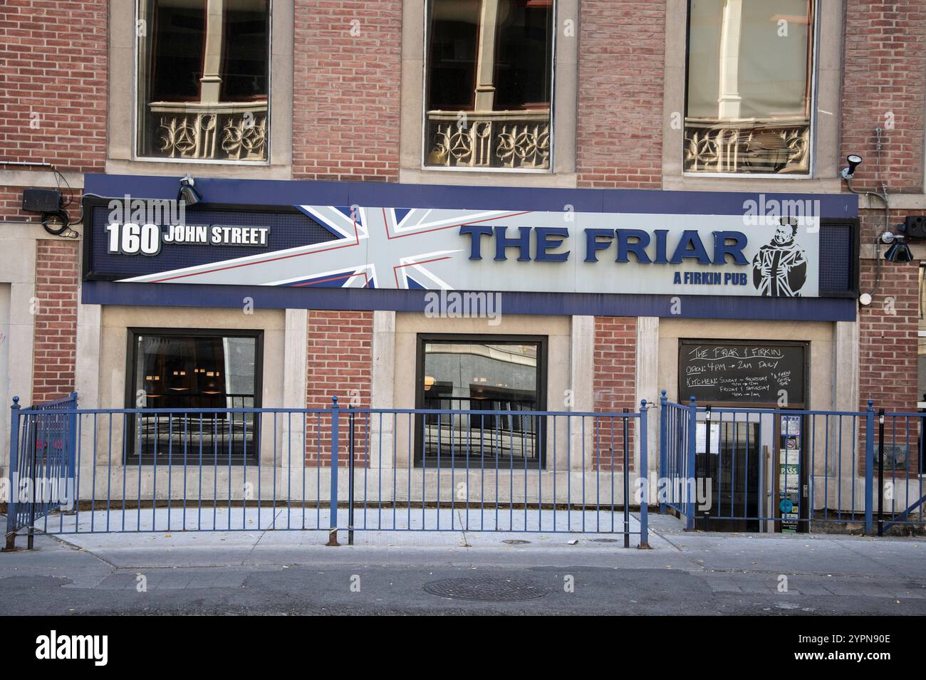 The Friar a Firkin Pub sign on John Street in downtown Toronto, Ontario ...
