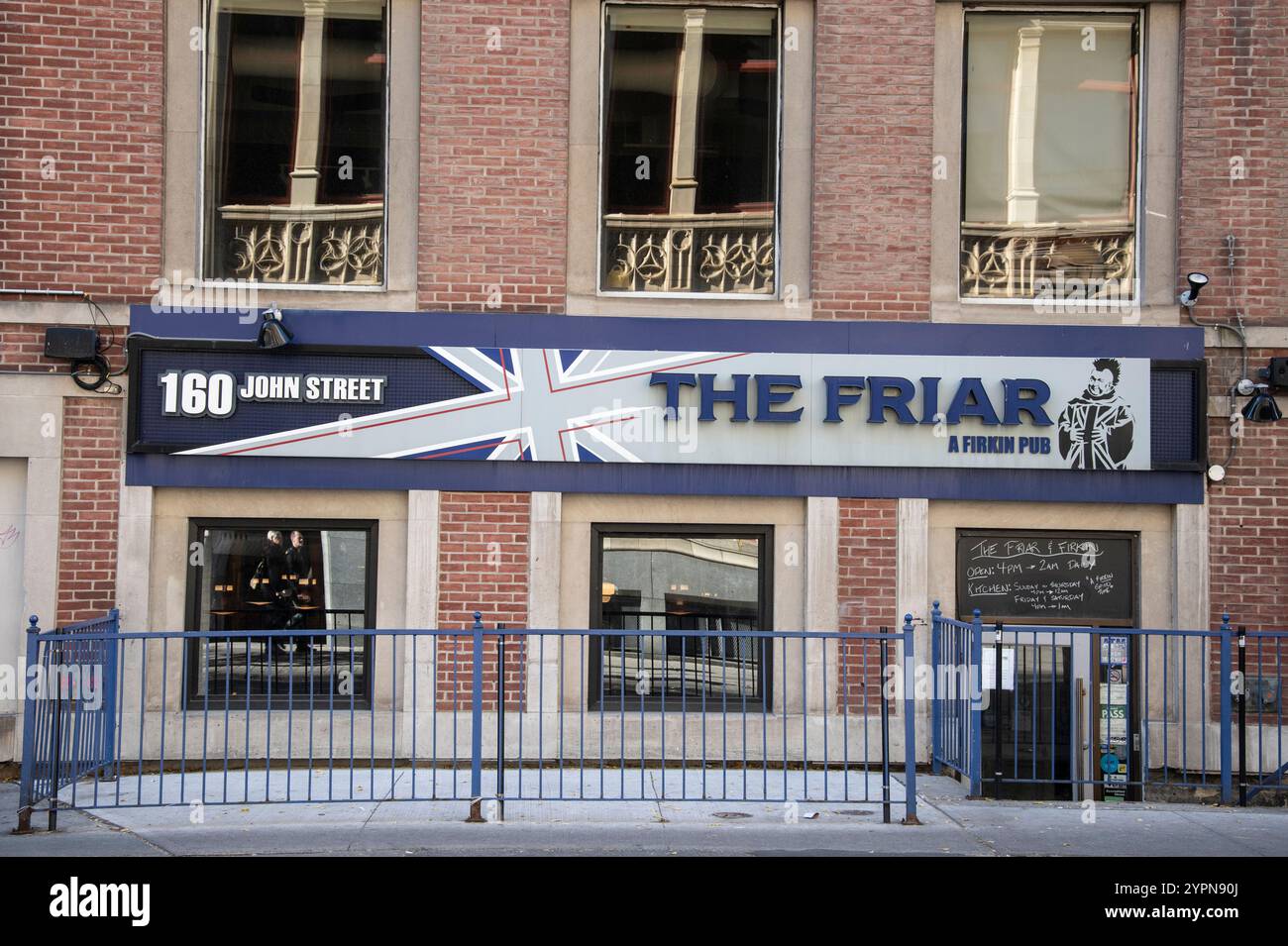 The Friar a Firkin Pub sign on John Street in downtown Toronto, Ontario ...