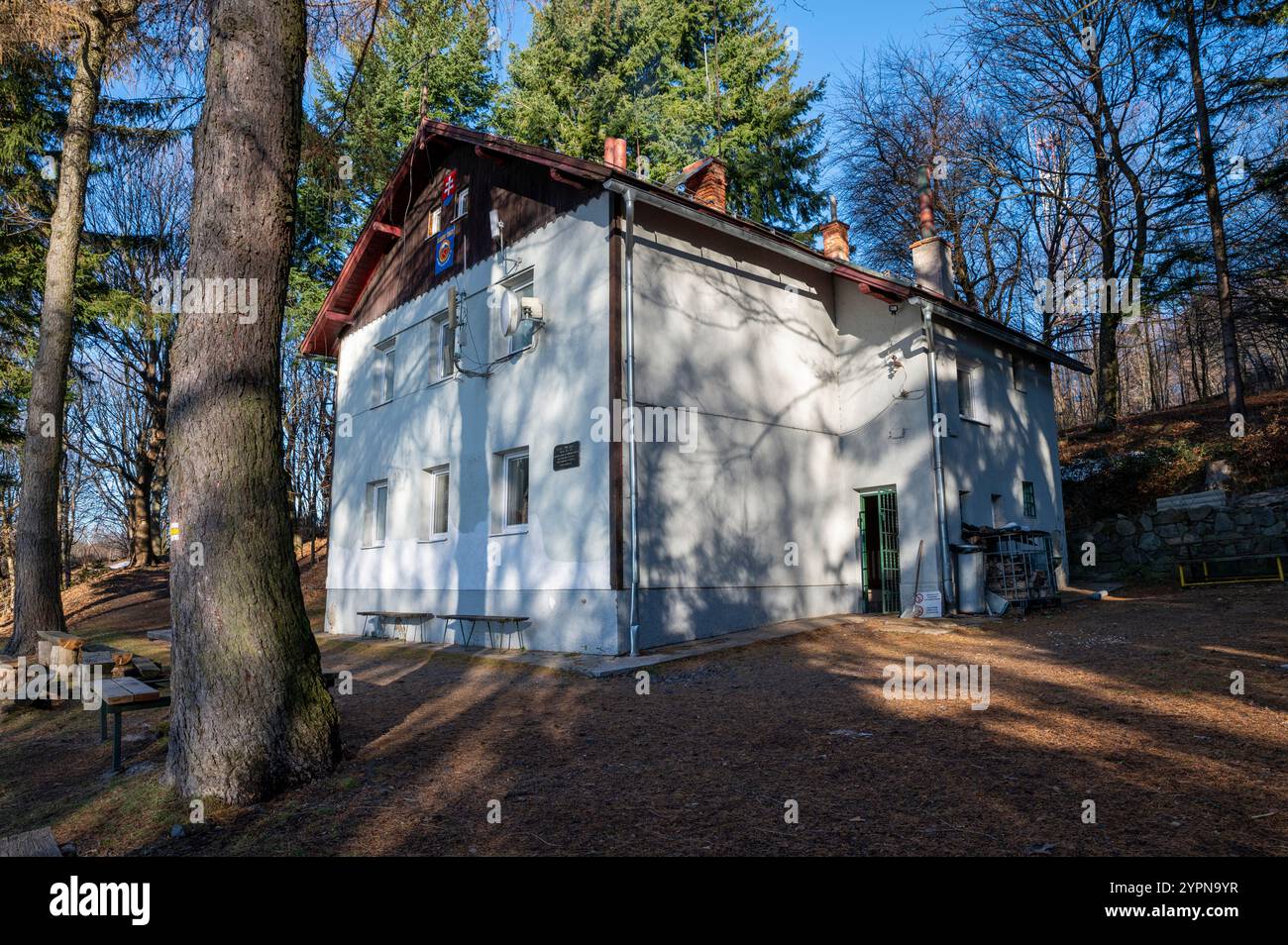 Velky Inovec tourist hut. (Chata Velky inovec). Pohronský Inovec ...