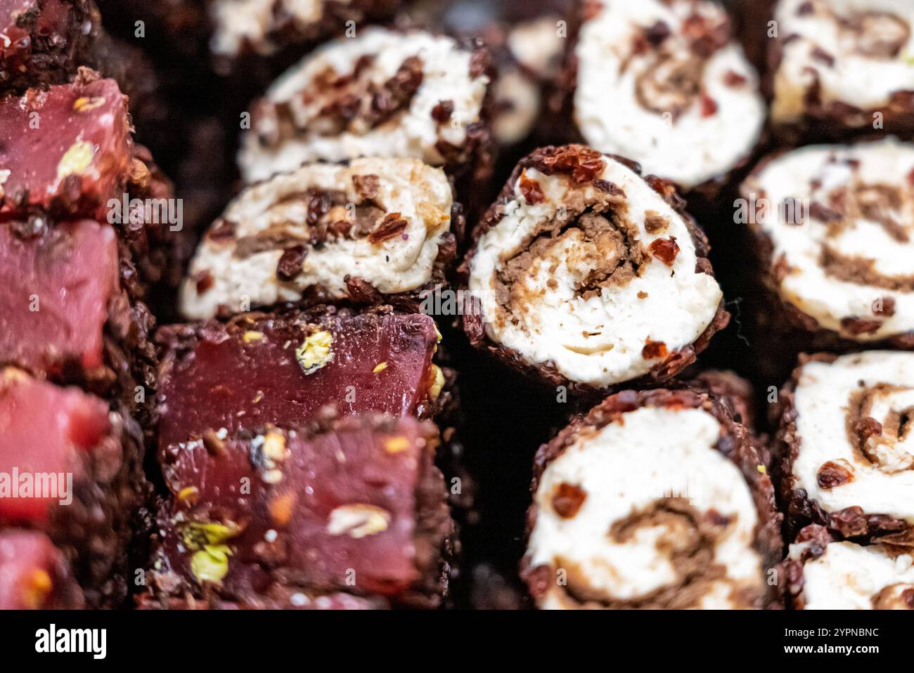 Turkish delight or lokum, halgoum is a family of confections with ...