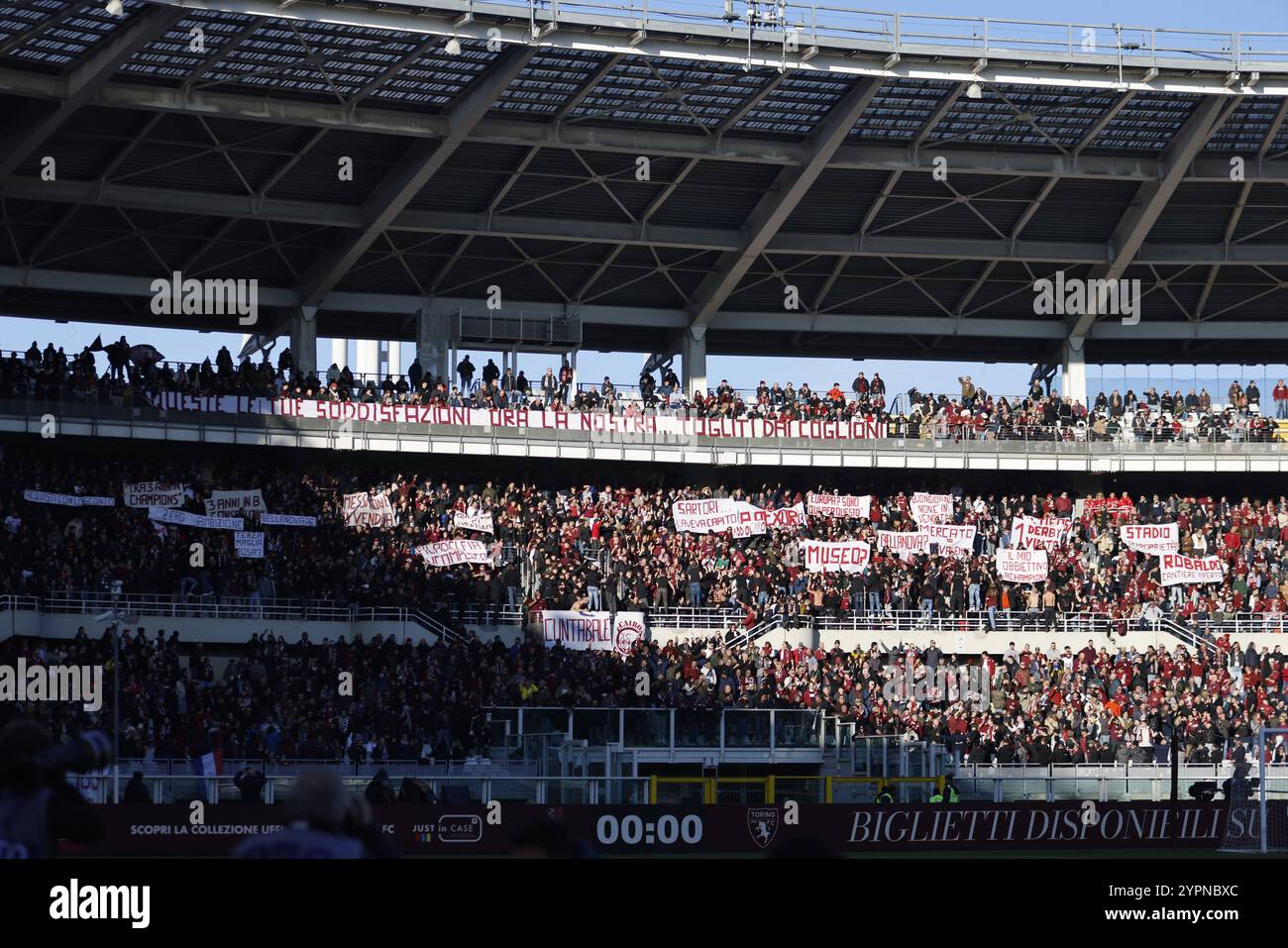 Torino FC fans choreography during the Italian Serie.A, 2024/25 season ...
