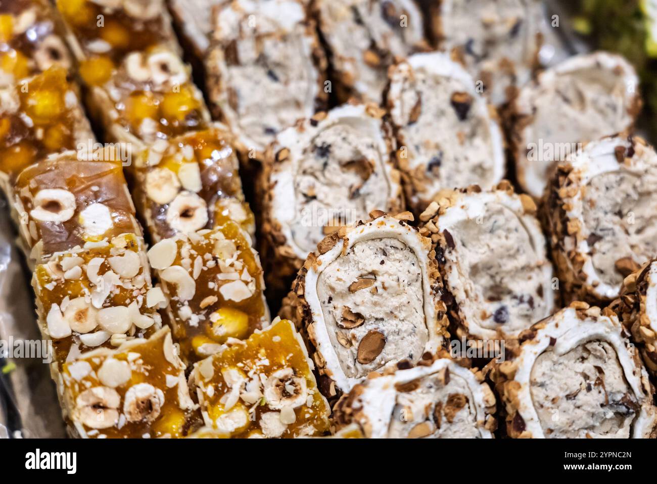 Turkish delight or lokum, halgoum is a family of confections with ...