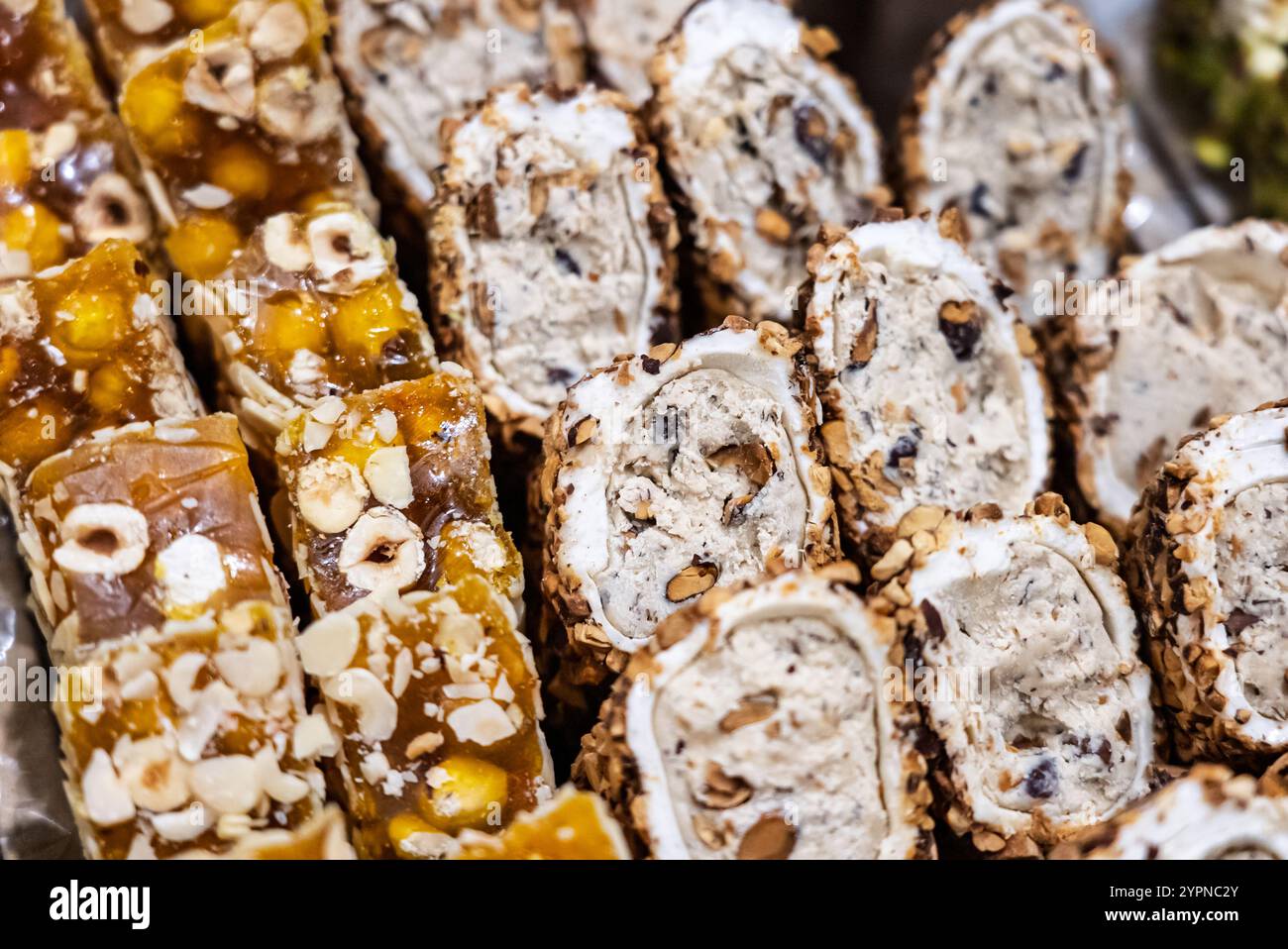 Turkish delight or lokum, halgoum is a family of confections with ...