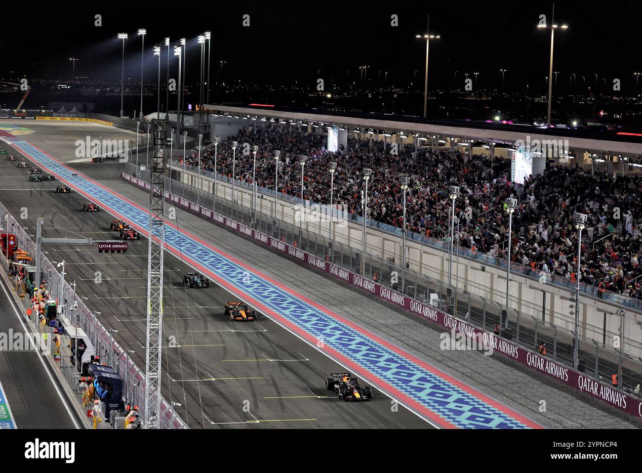 Doha, Qatar. 01st Dec, 2024. Max Verstappen (NLD) Red Bull Racing RB20 ...