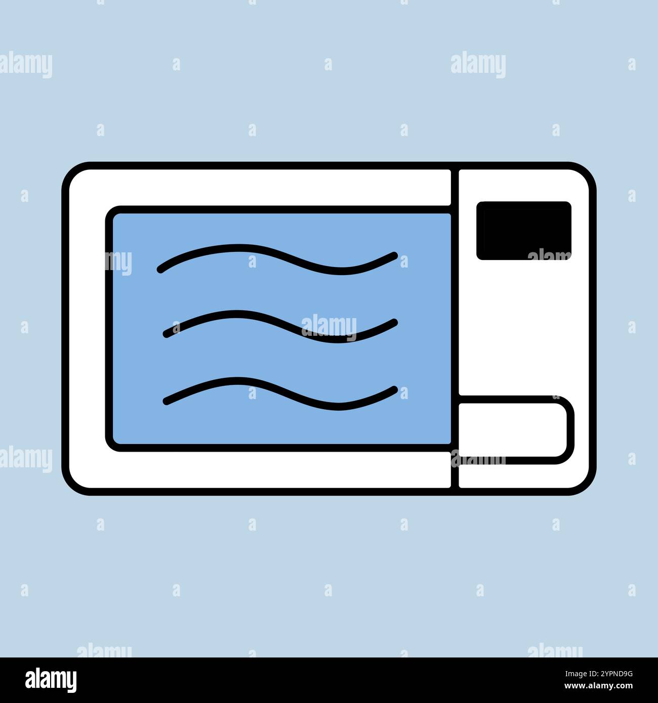 Microwave vector icon. Electric kitchen appliance. Graph symbol for ...