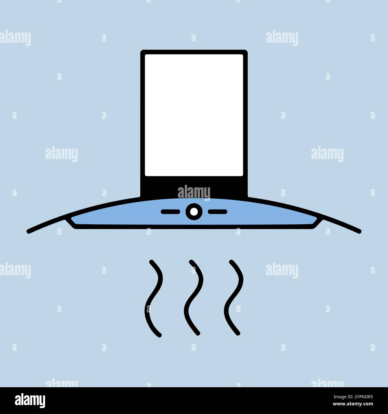 Kitchen hood vector icon. Electric kitchen appliance. Graph symbol for ...