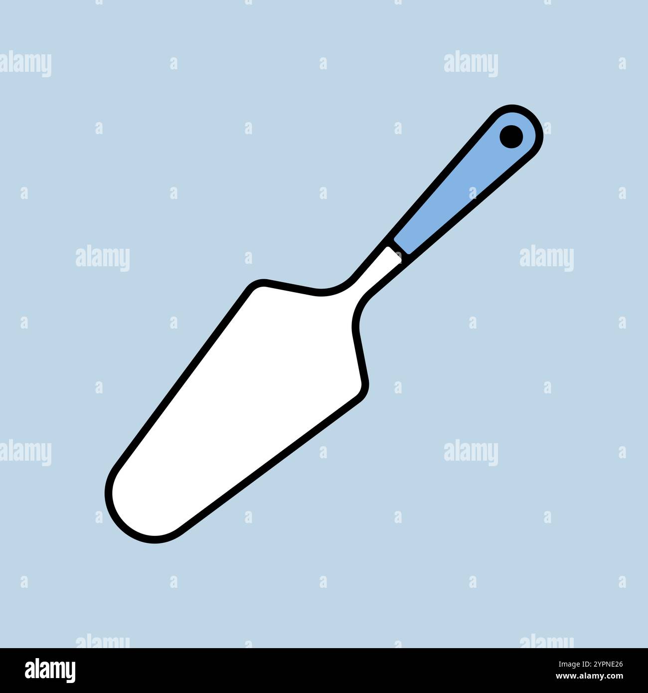 Cake and pie server utensil vector icon. Kitchen appliances. Graph ...