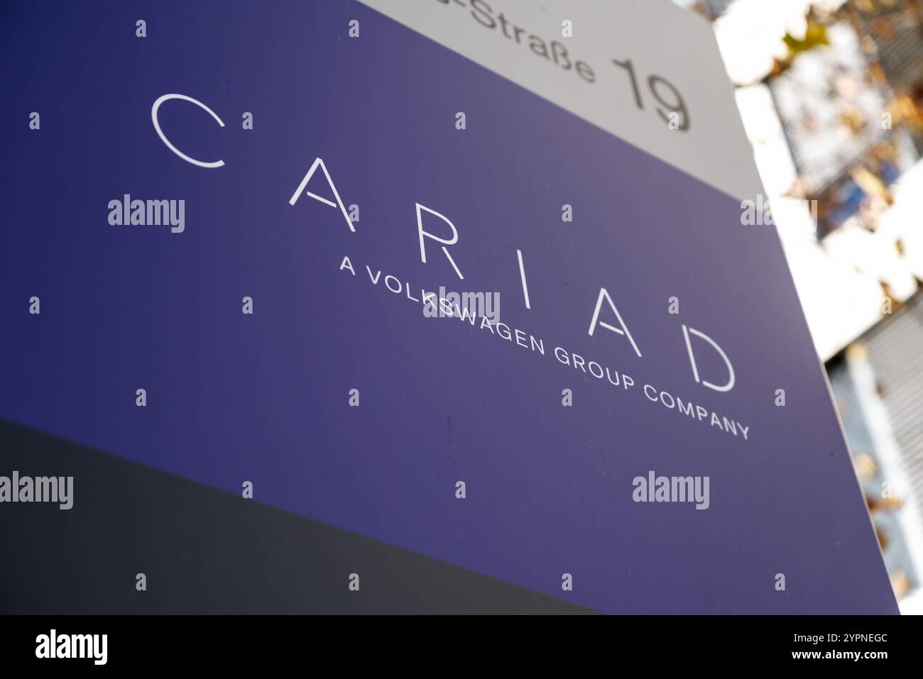 Munich, Germany. 25th Nov, 2024. The logo of Cariad SE, the automotive software brand in the ...
