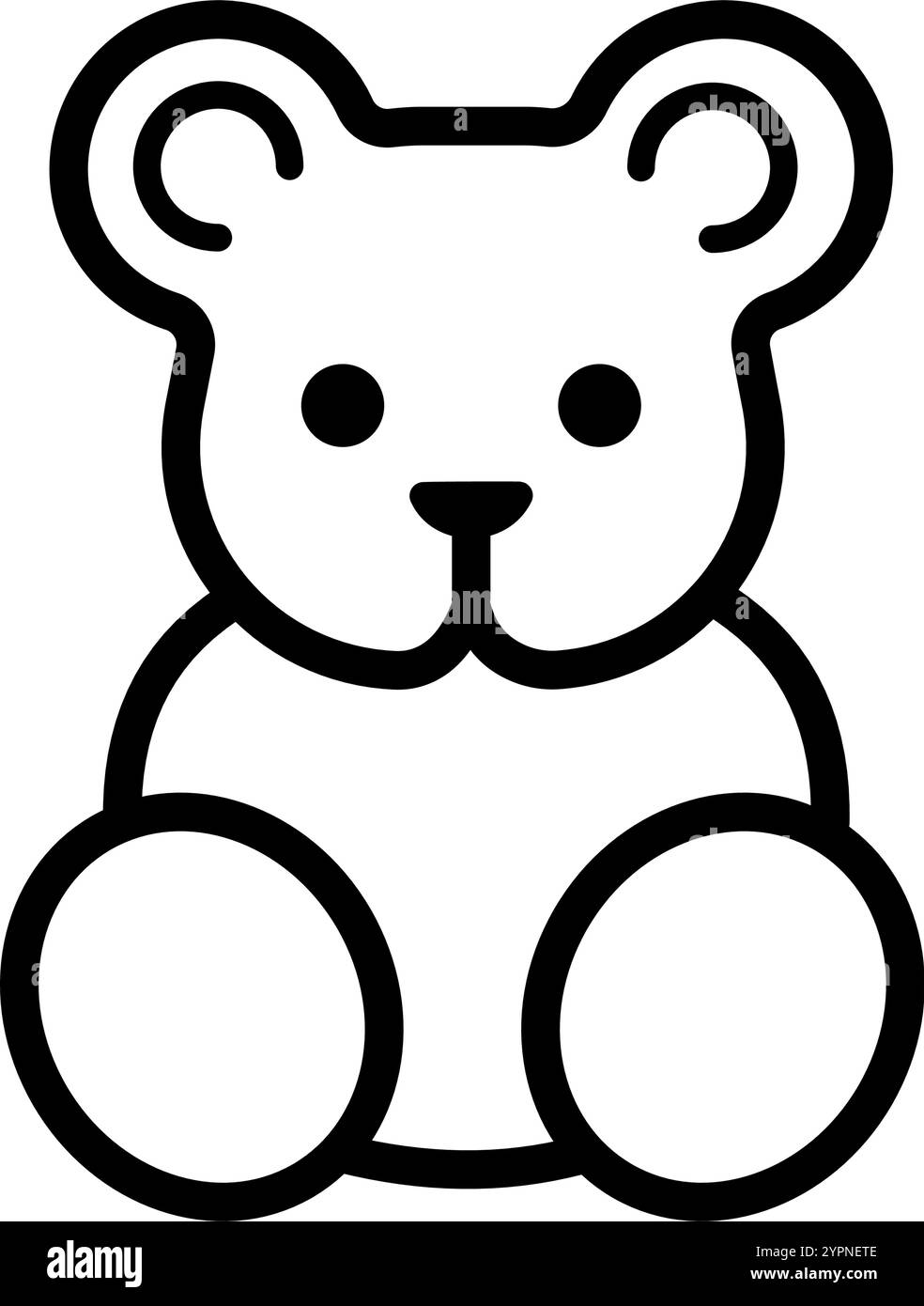 Bear cute Black and White Stock Photos & Images - Alamy