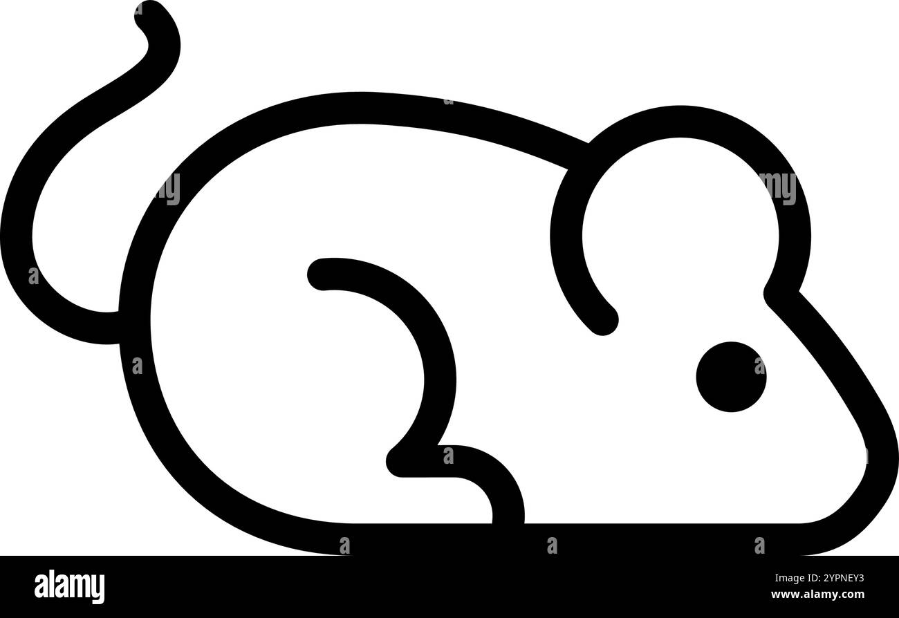 Mouse animal icon linear Stock Vector Images - Alamy