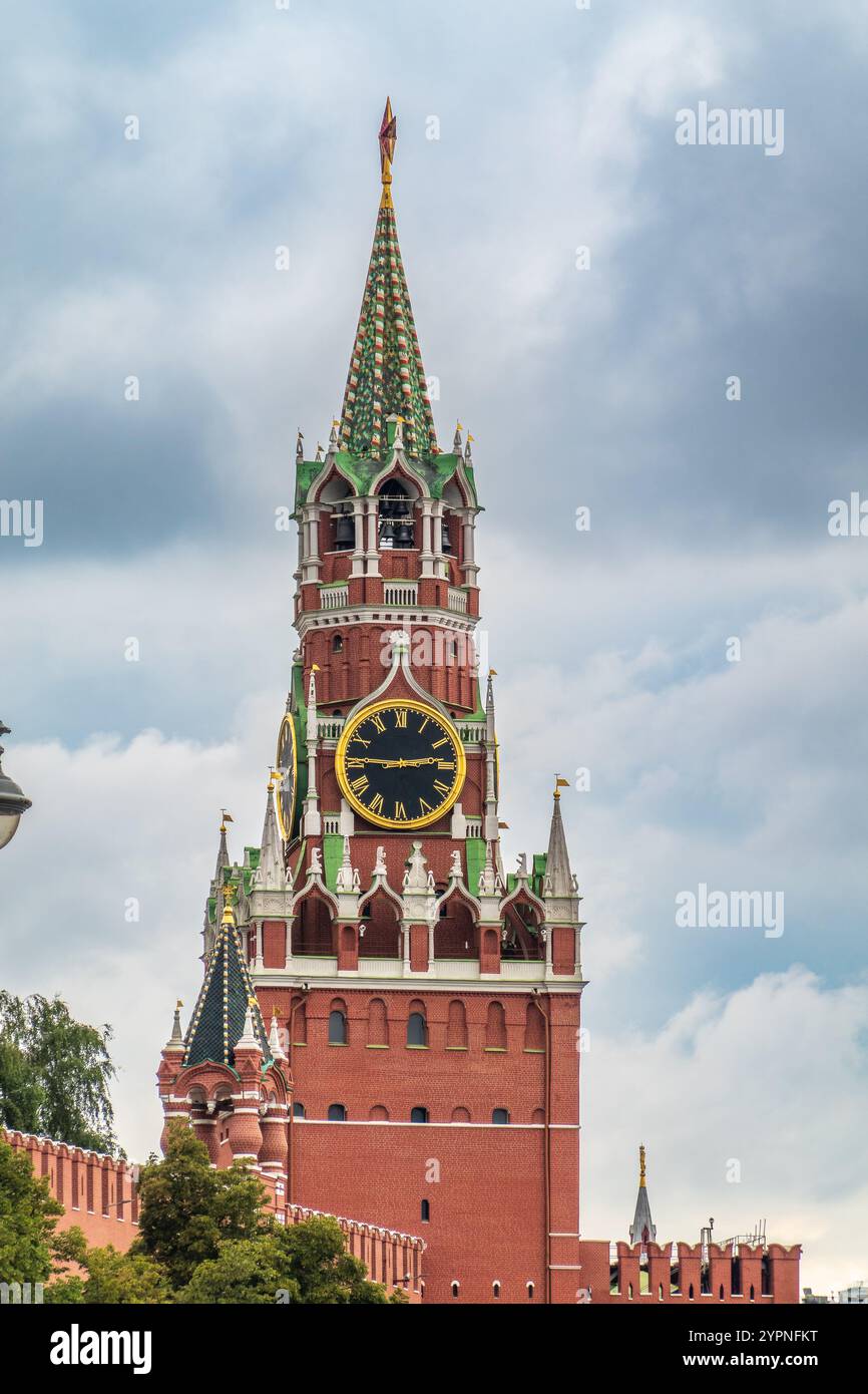 Spasskaya Tower of Moscow Kremlin. The Spasskaya Tower is the main ...