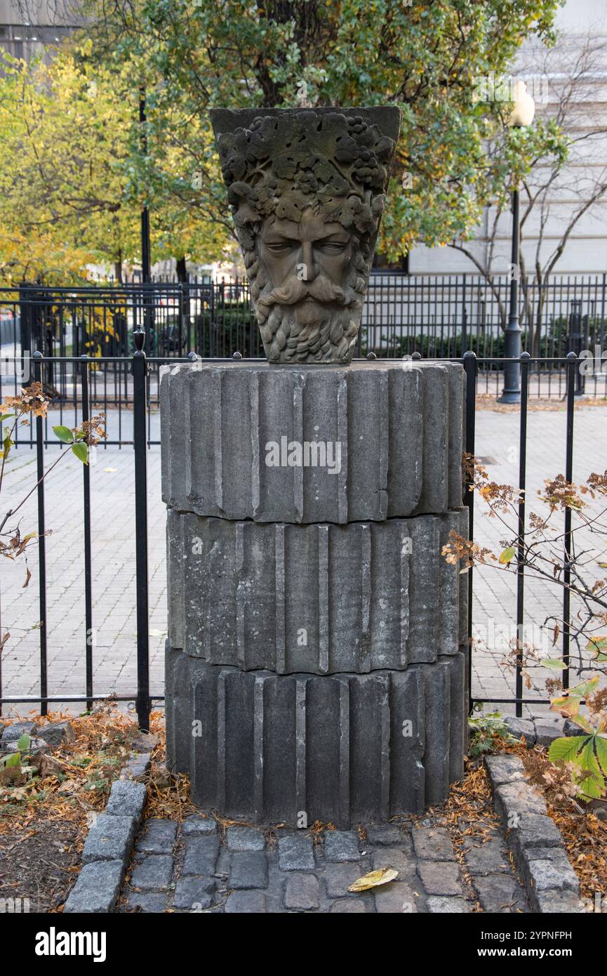 Sculpture classical portrait of a man at Campbell House Museum on Queen ...
