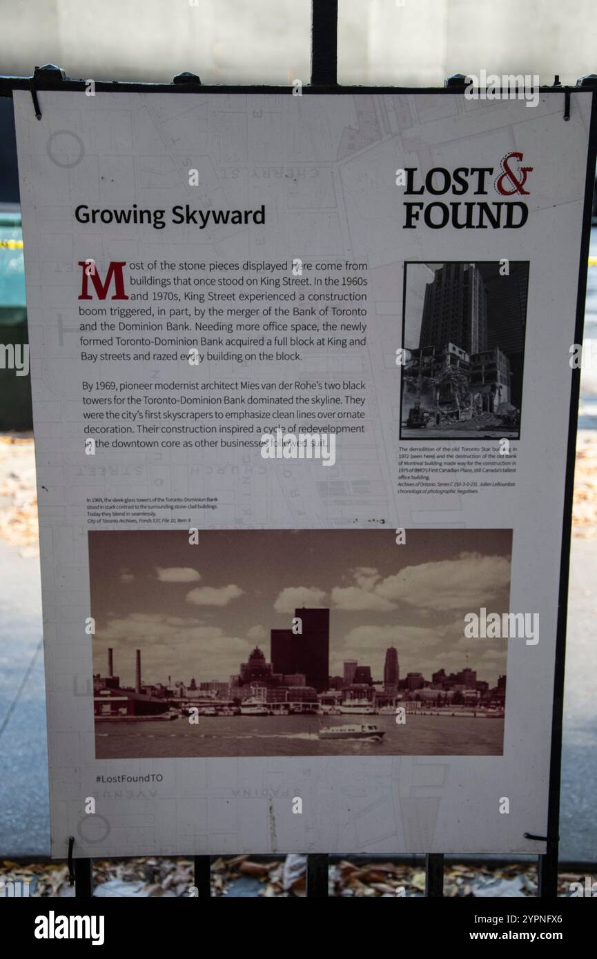 Lost & Found growing skyward sign at Campbell House Museum on Queen ...