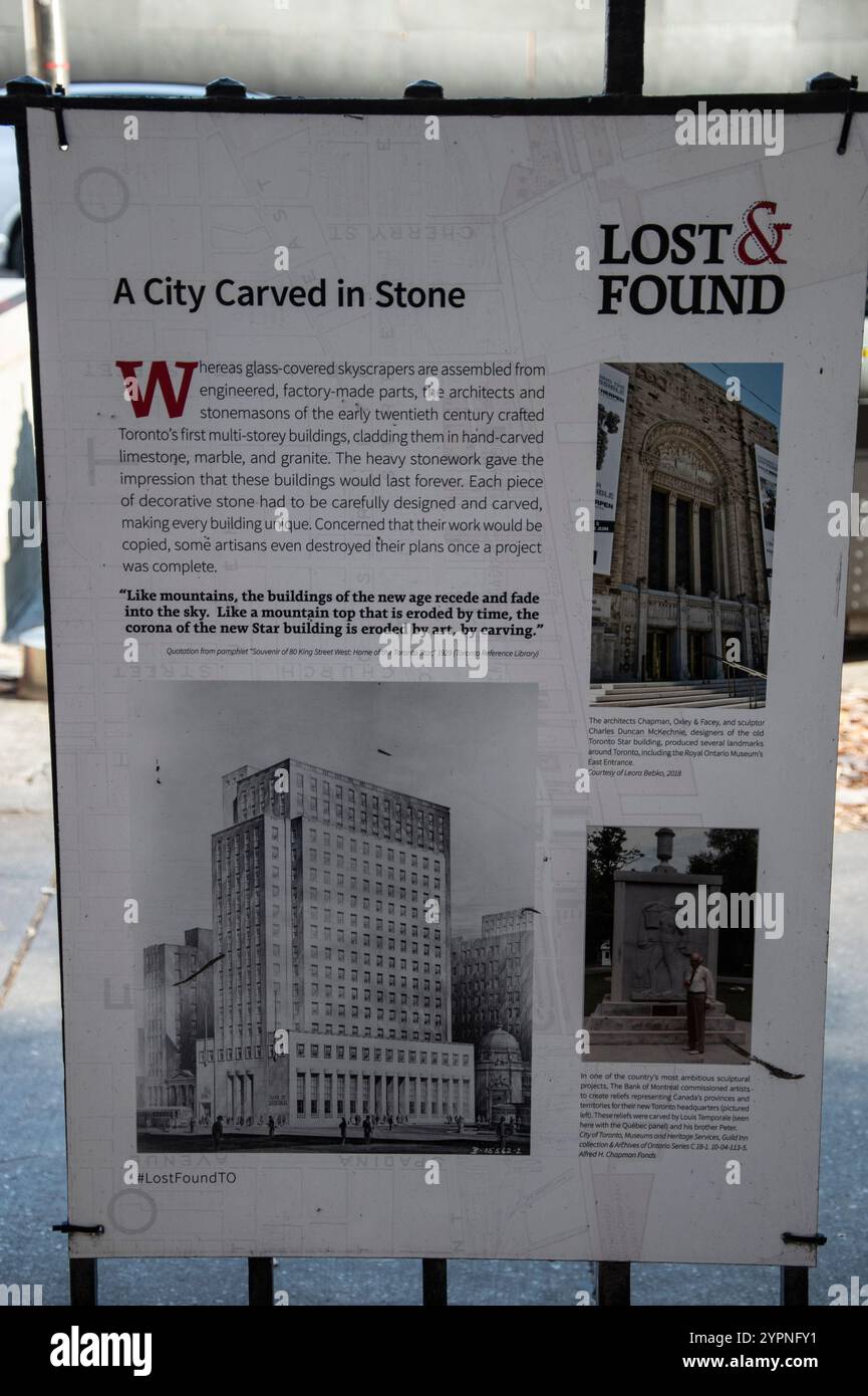 Lost & Found city carved in stone sign at Campbell House Museum on ...