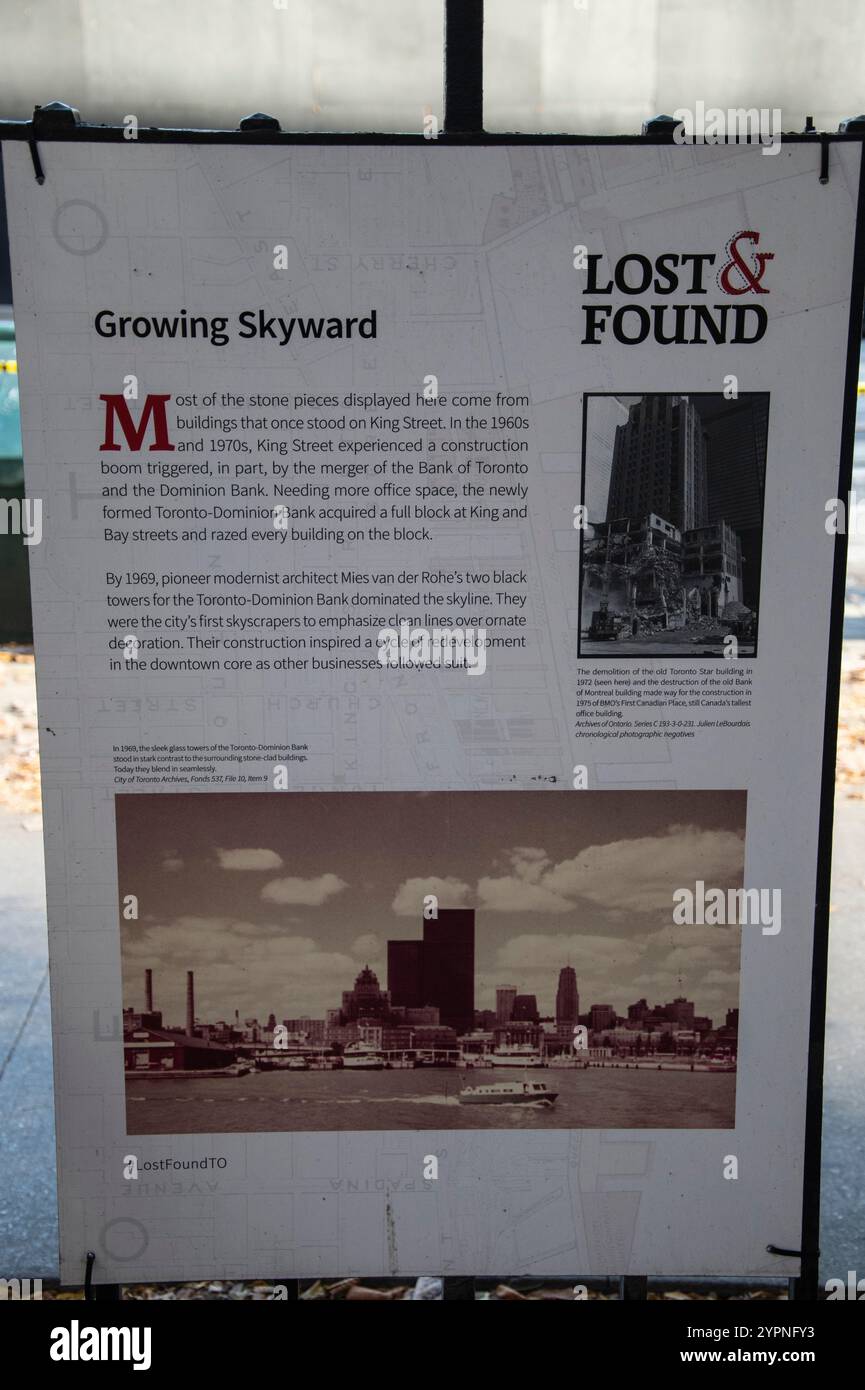 Lost & Found growing skyward sign at Campbell House Museum on Queen ...