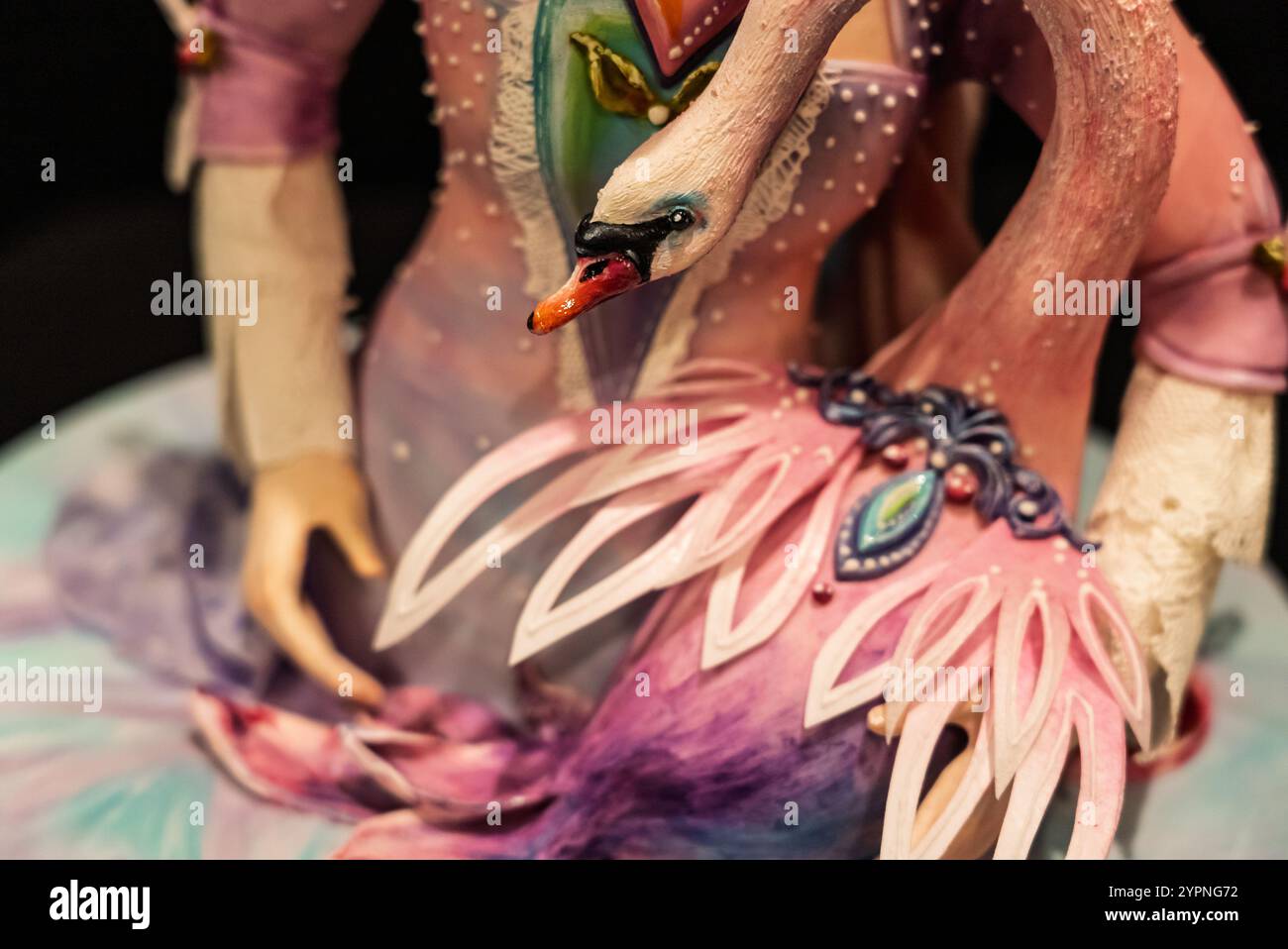 Artistic colorful handmade chocolate cakes. Cakes with a lot of ...