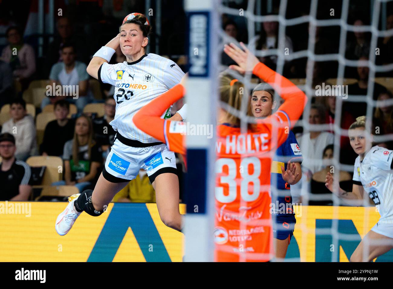 01 December 2024, Austria, Innsbruck: Handball, Women: European ...