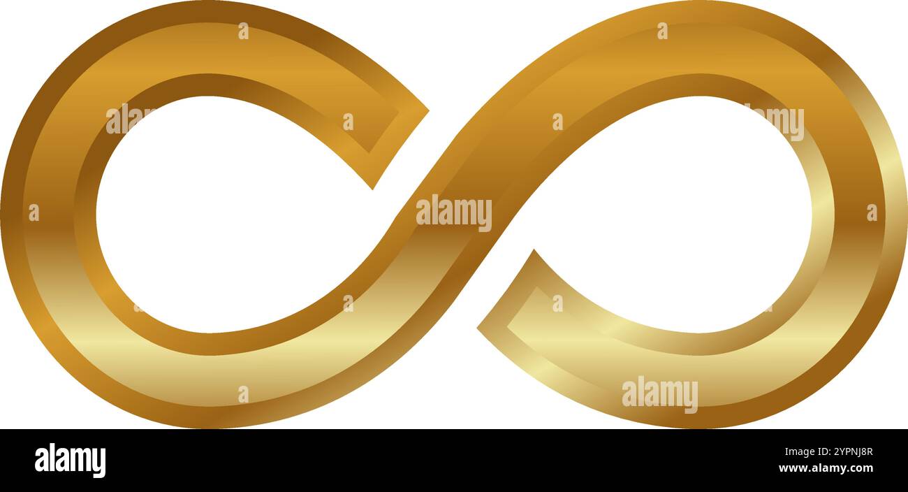 Golden infinity symbol hi-res stock photography and images - Alamy