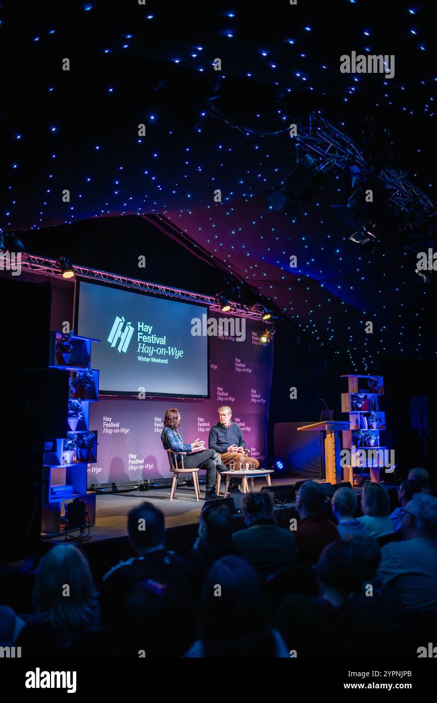 Hay-on-Wye, Wales, UK. Sunday 1st November 2024. Rupert Everett talks ...