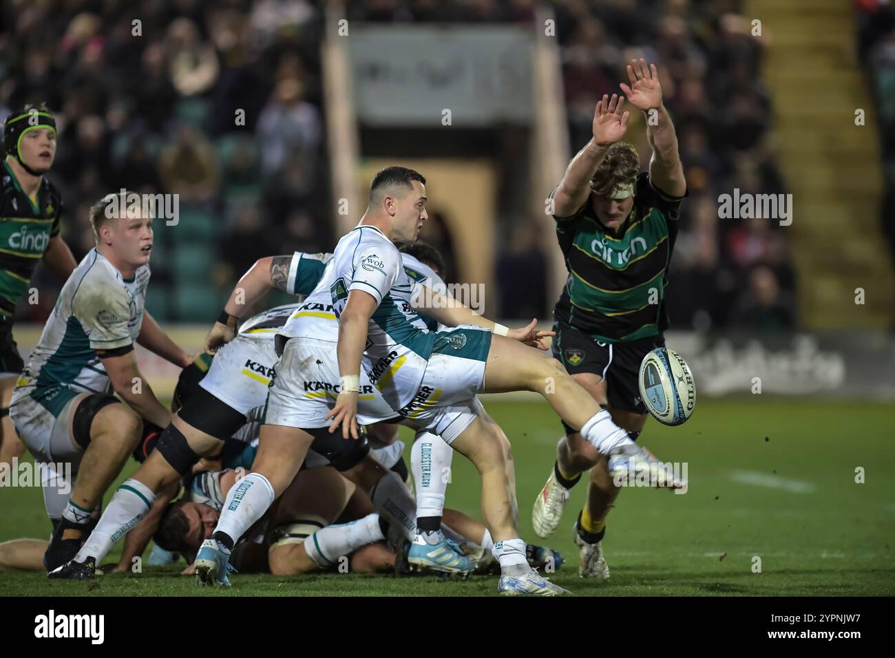 Charlie Chapman of Gloucester in action during the Gallagher ...