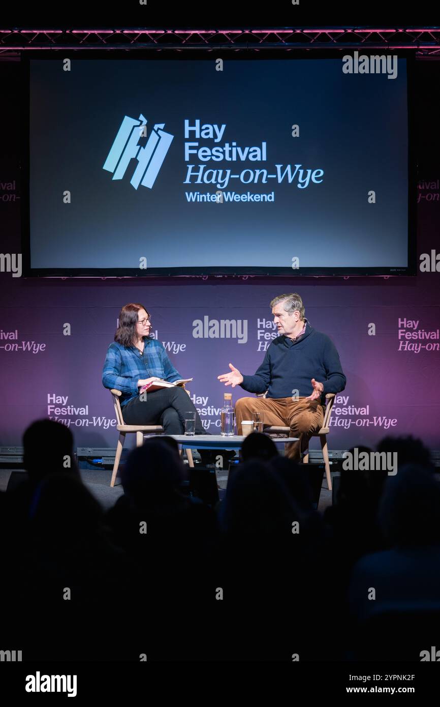 Hay-on-Wye, Wales, UK. Sunday 1st November 2024. Rupert Everett talks ...