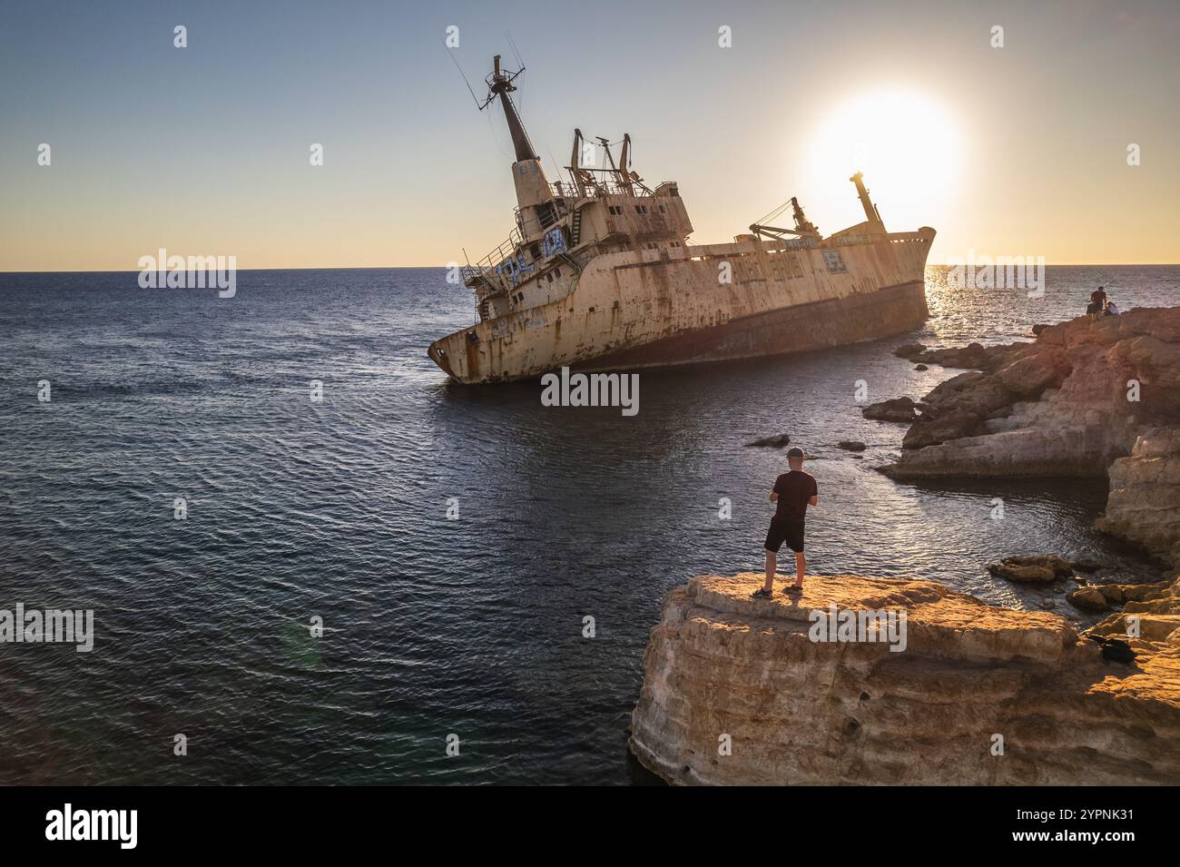 Rusted Shipwreck near Coast Stock Photo - Alamy