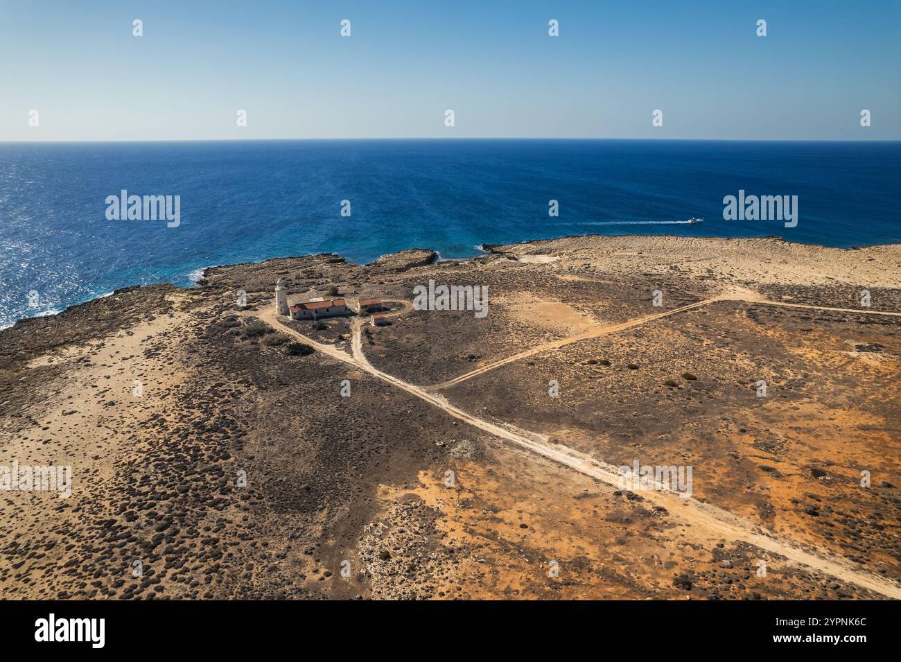 Coastal Lighthouse Aerial View Stock Photo - Alamy