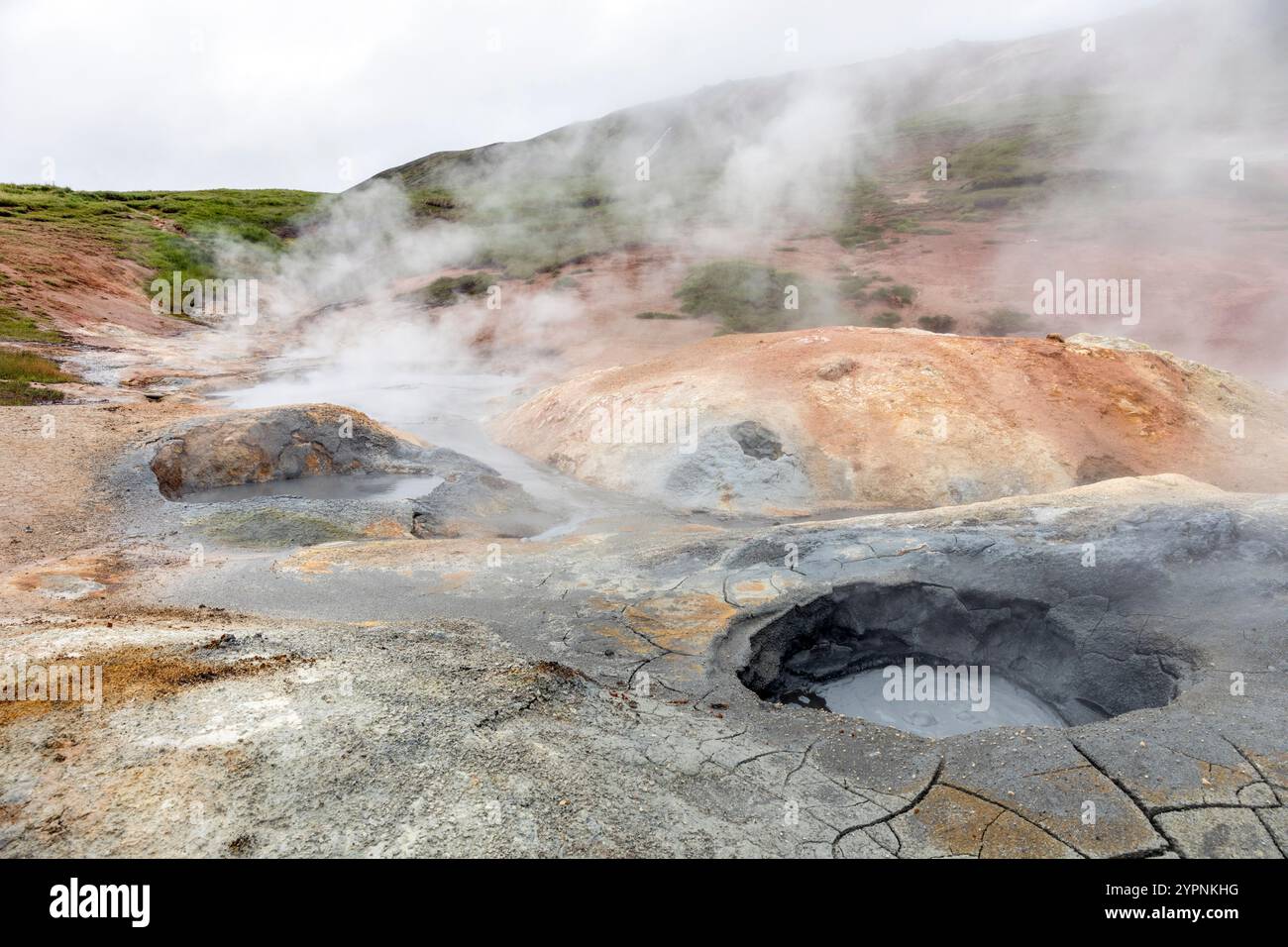 Geothermal springs steam view volcanic hi-res stock photography and ...