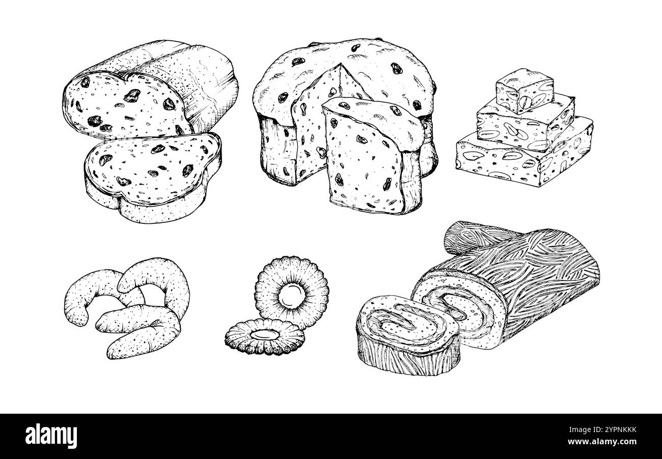 Baked cake cookies Black and White Stock Photos & Images - Alamy