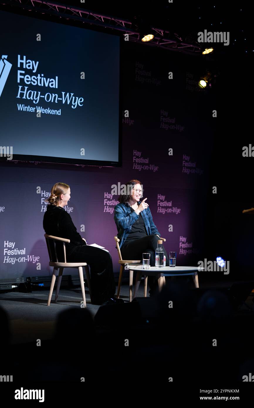 Hay-on-Wye, Wales, UK. Sunday 1st November 2024. Natalie Haynes talks ...