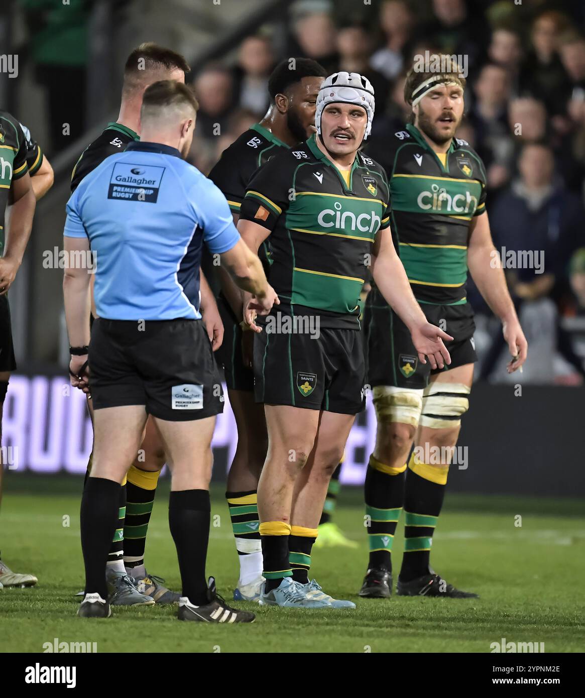 Curtis Langdon of Northampton in action during the Gallagher ...