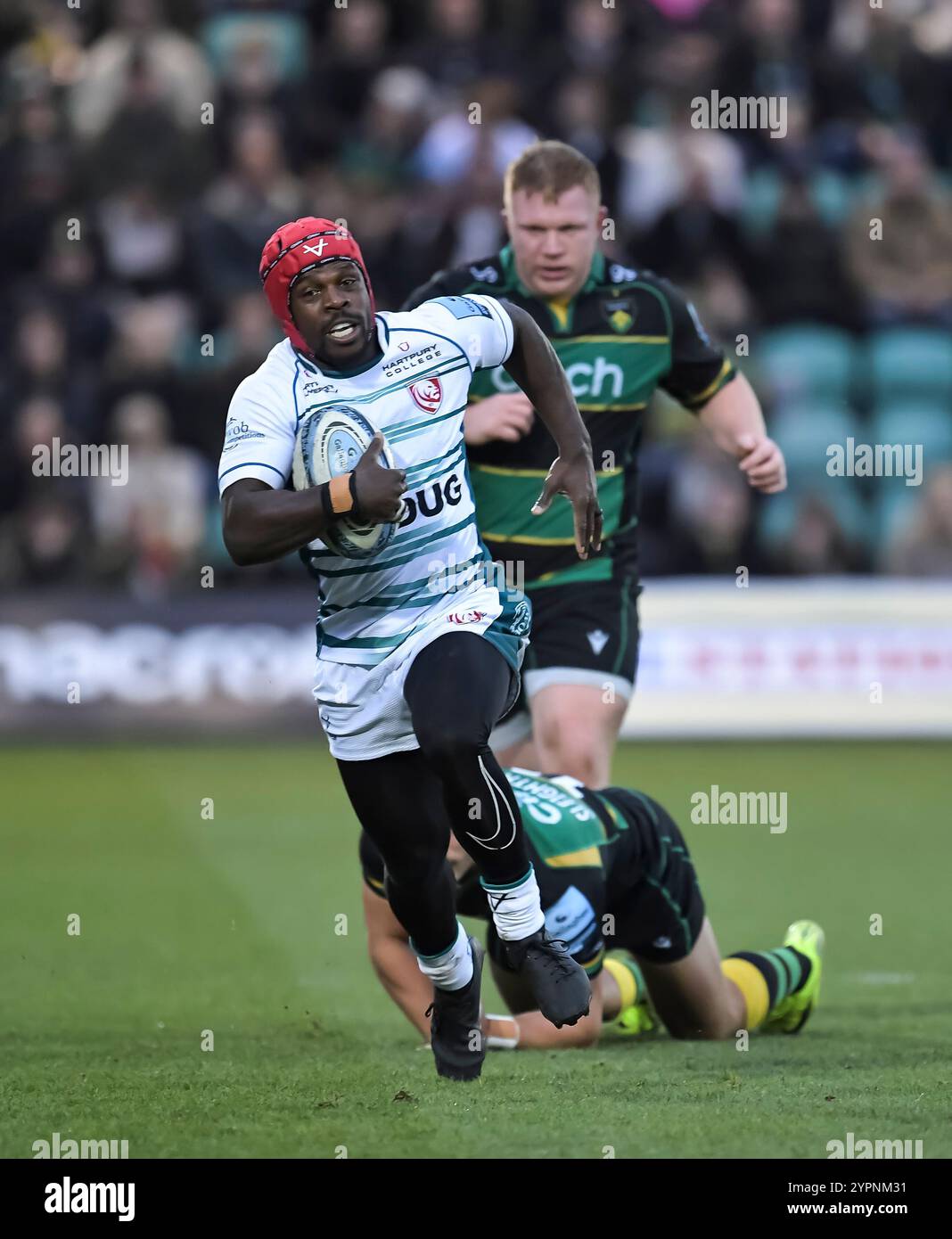 Christian Wade of Gloucester in action during the Gallagher Premiership ...