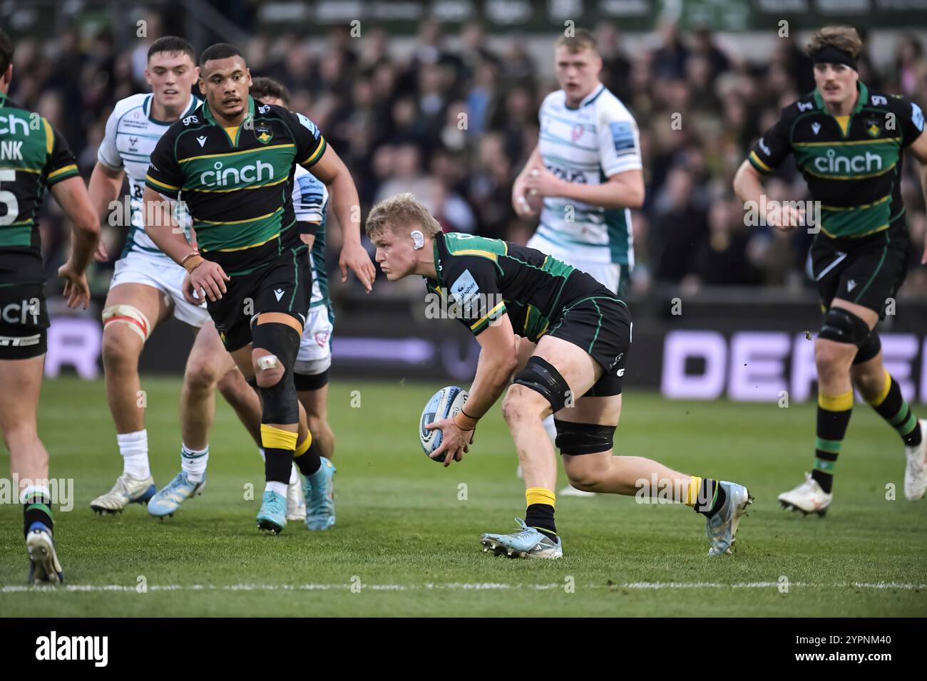 Tom Pearson of Northampton in action during the Gallagher Premiership ...