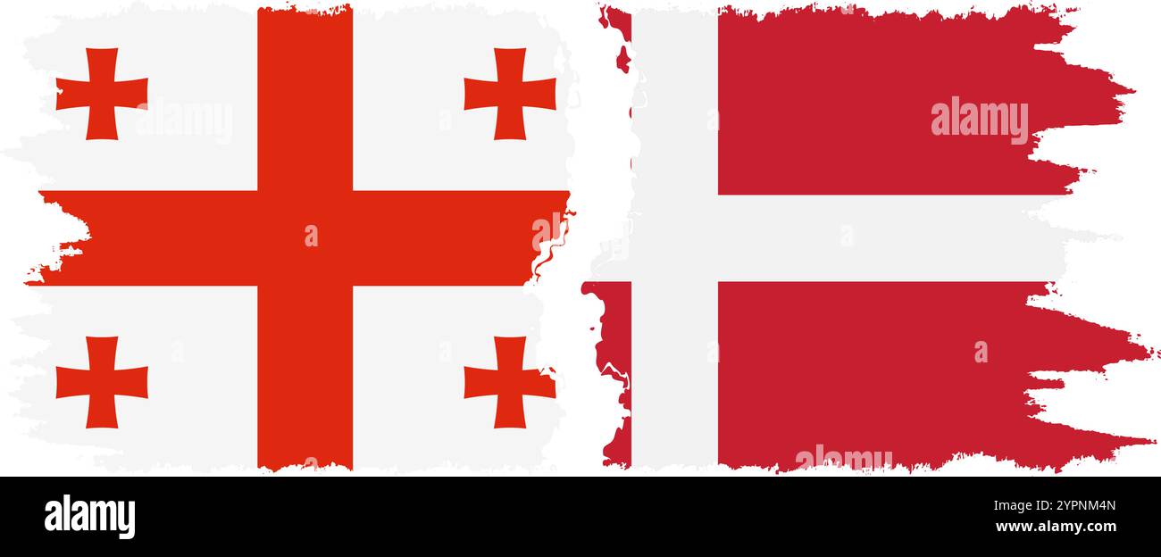 Georgia denmark flag Stock Vector Images - Alamy