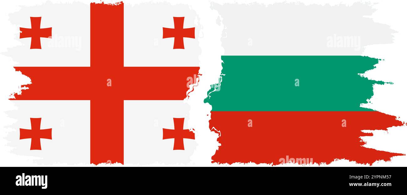 Georgia bulgaria flag Stock Vector Images - Alamy