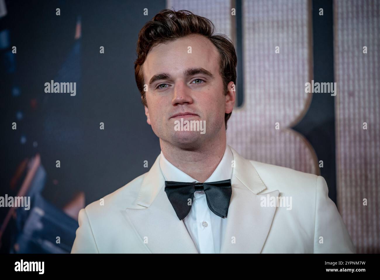 Liam Head arrives for the European premiere of Better Man at Odeon Luxe ...