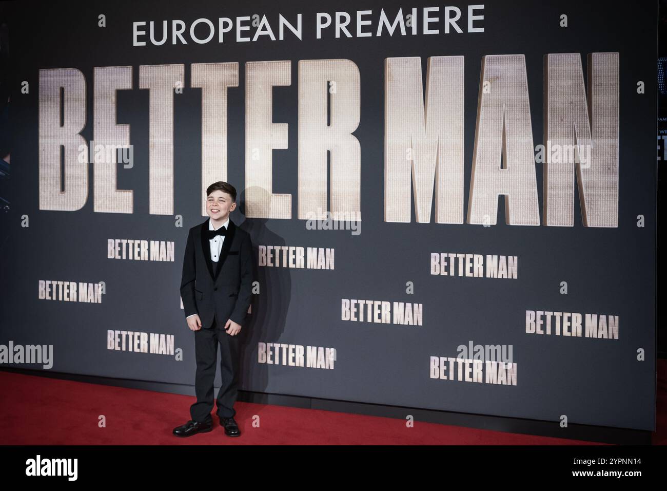 Carter J.Murphy arrives for the European premiere of Better Man at ...