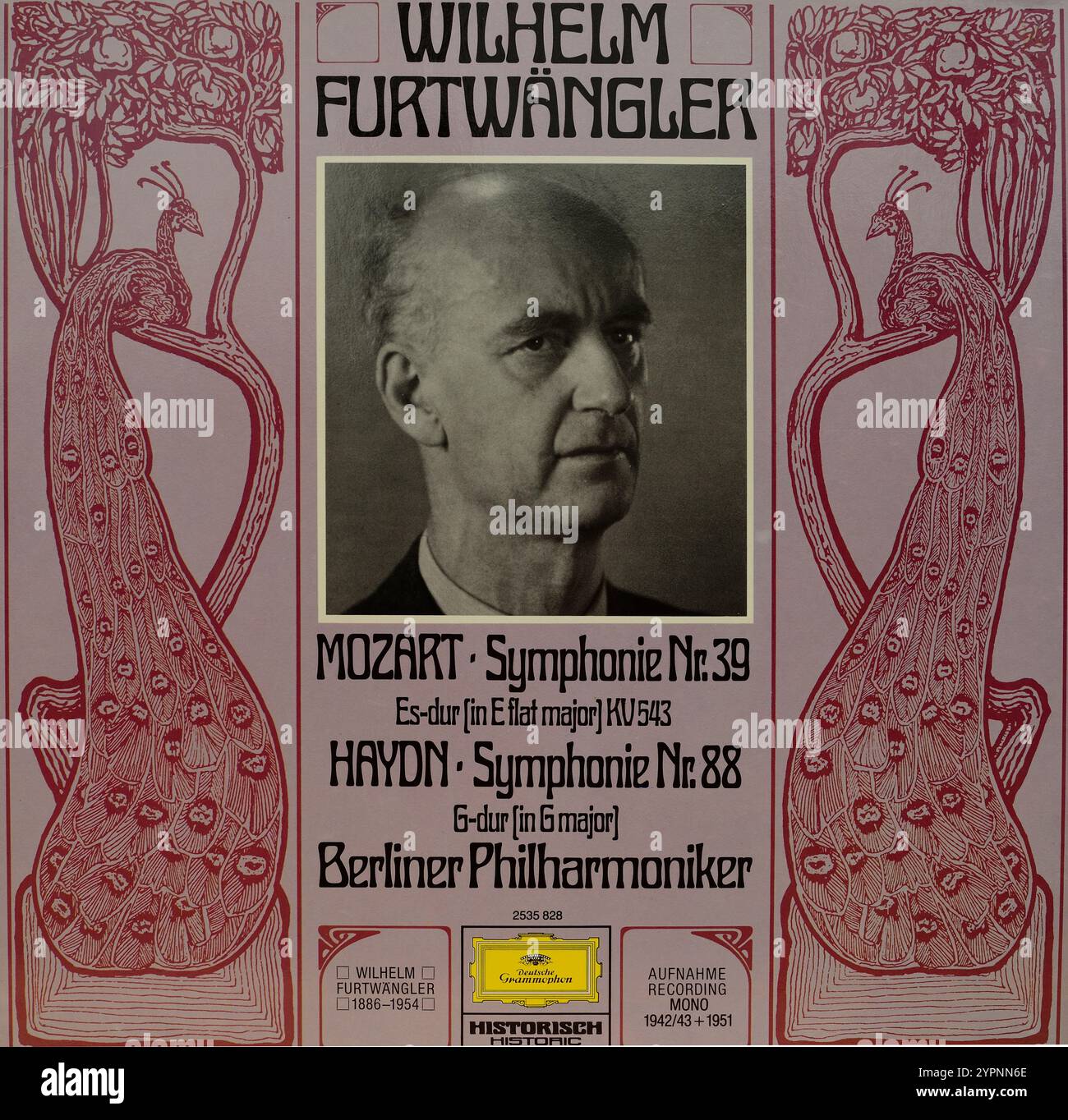 Vintage vinyl record cover. Wilhelm Furtwängler, Berliner ...