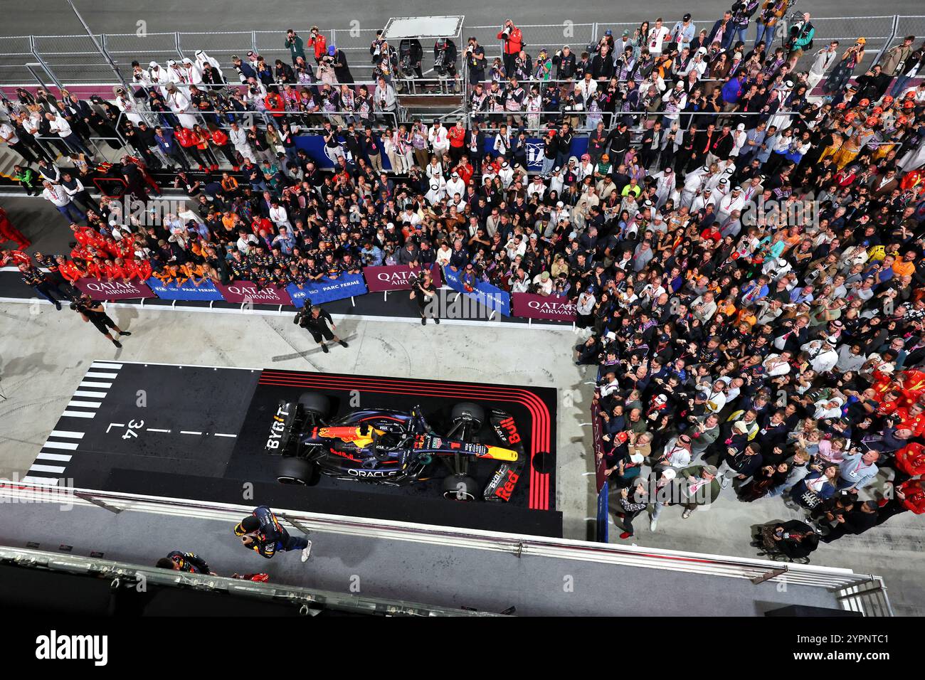 Doha, Qatar. 01st Dec, 2024. Race winner Max Verstappen (NLD) Red Bull ...