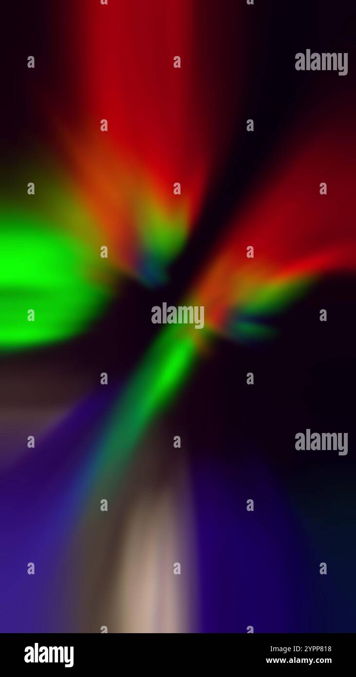 Rainbow light rays flash and glow. Abstract holographic background ...