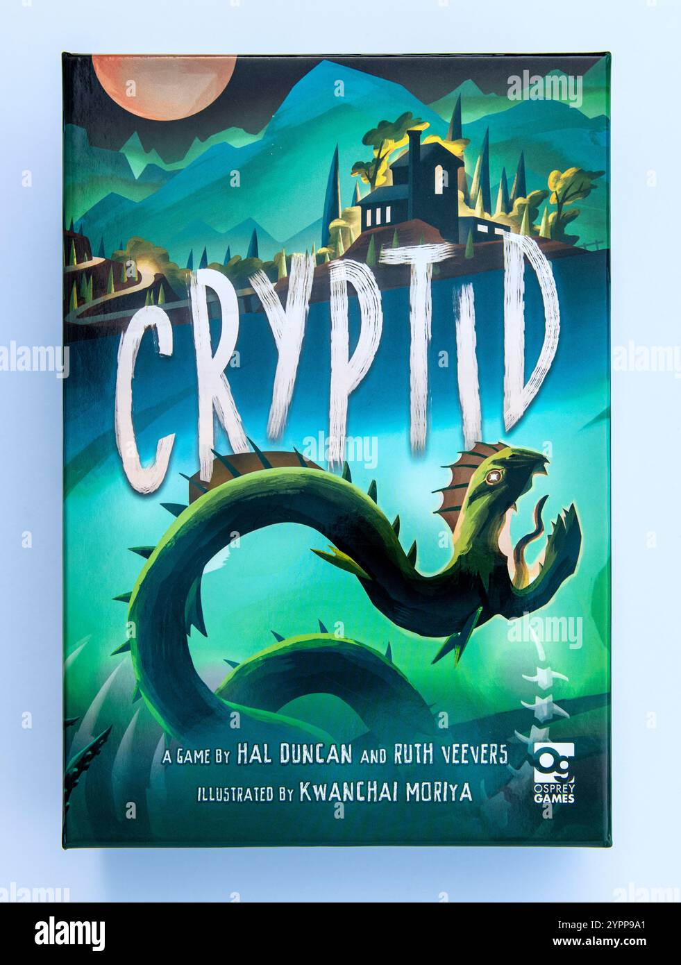 Box containing the Cryptid deduction board game Stock Photo - Alamy