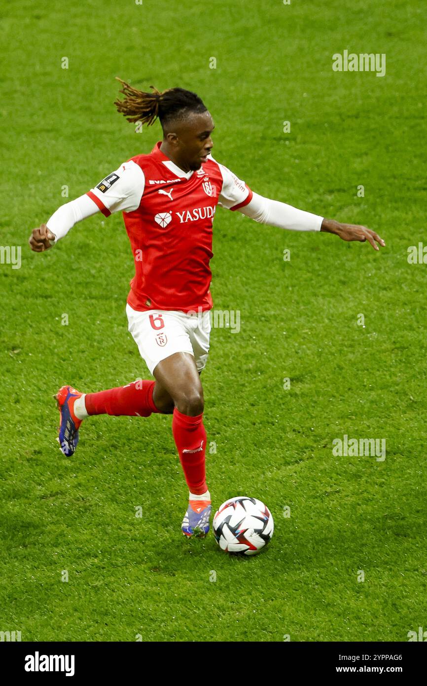Valentin Atangana Edoa of Reims during the French championship Ligue 1 ...