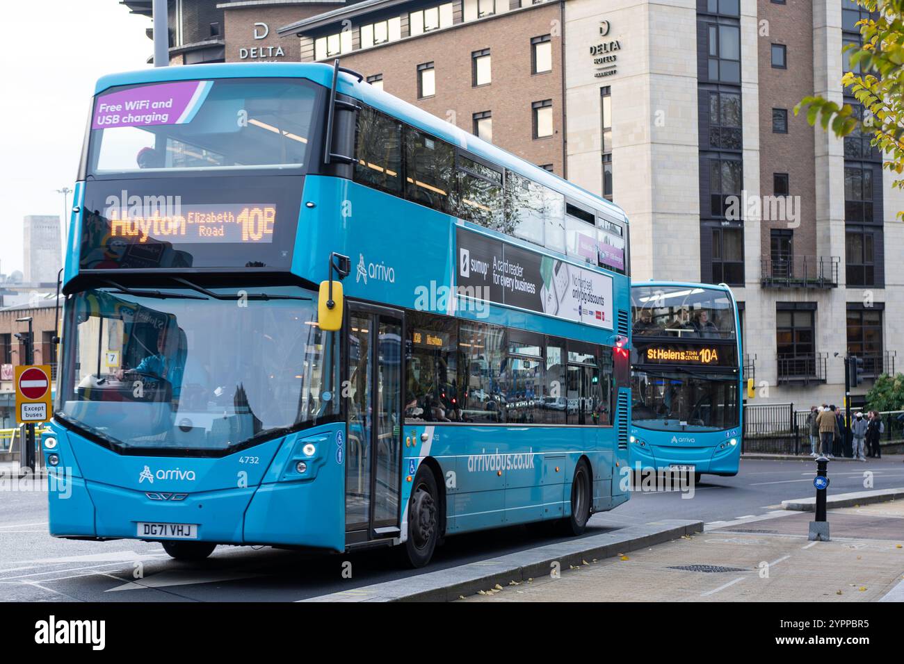 An Arriva bus in Liverpool Stock Photo - Alamy