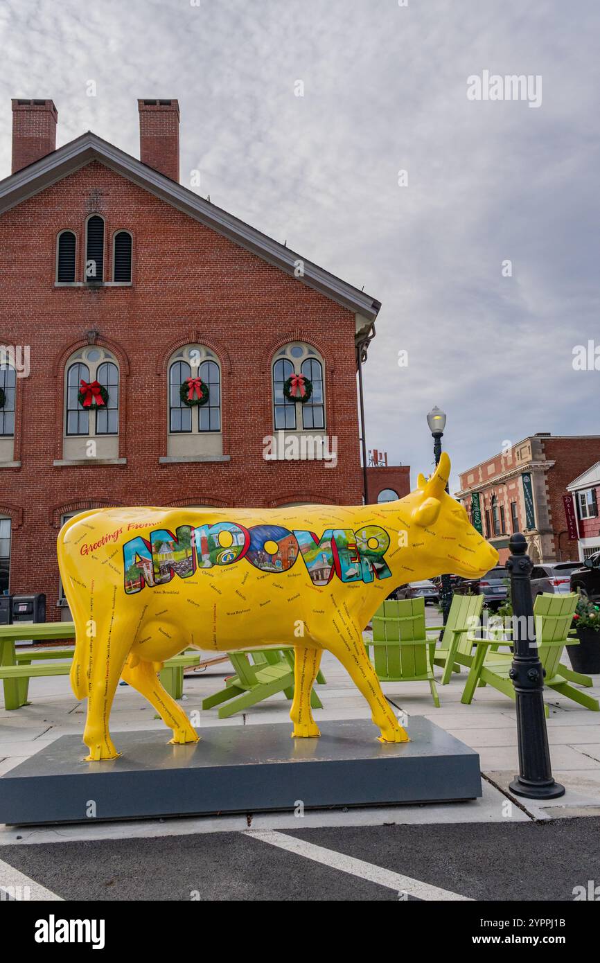 Andover, MA, US-November 27, 2024: Andover's historic Old Town Hall ...