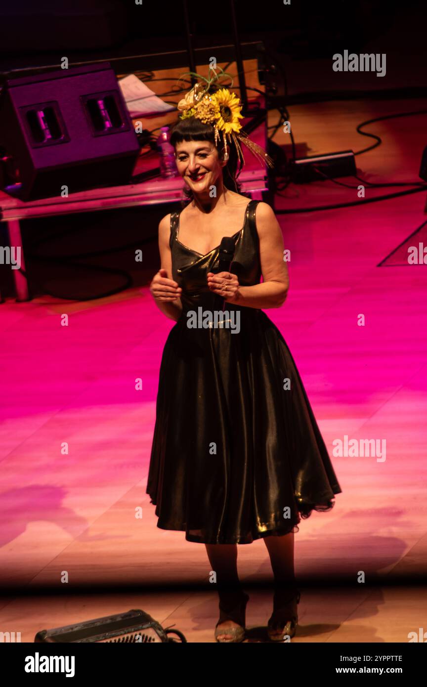 London, United Kingdom. 30th November 2024. Retro swing trio The ...