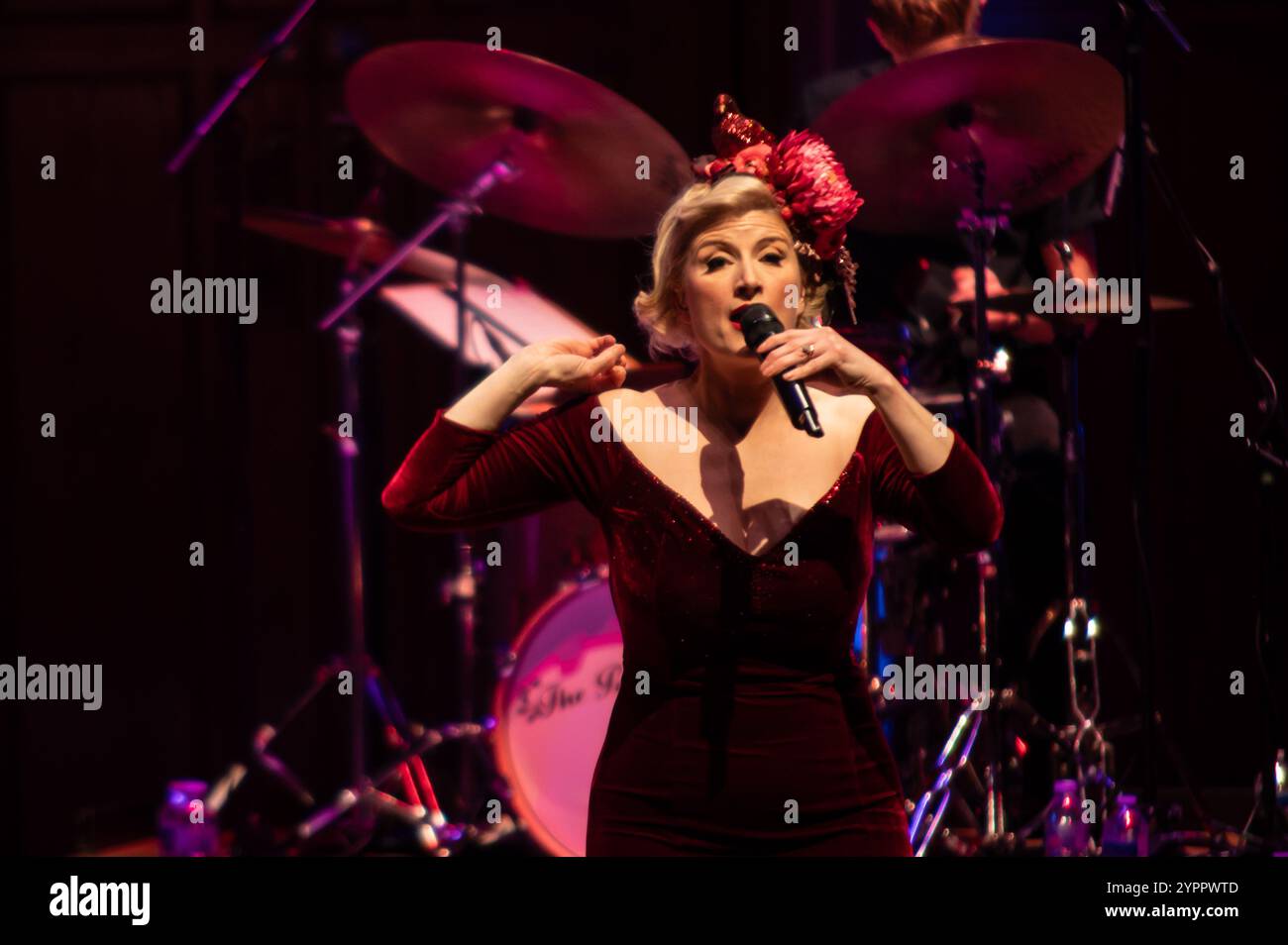 London, United Kingdom. 30th November 2024. Retro swing trio The ...