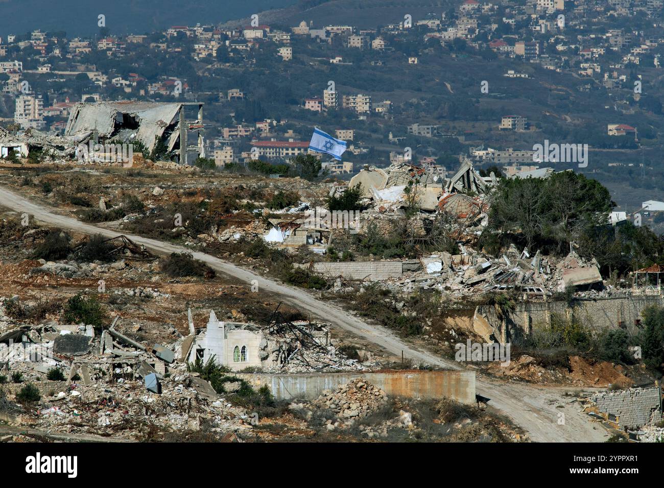 Menara, Israel. 01st Dec, 2024. As seen from northern Israel an Israel ...