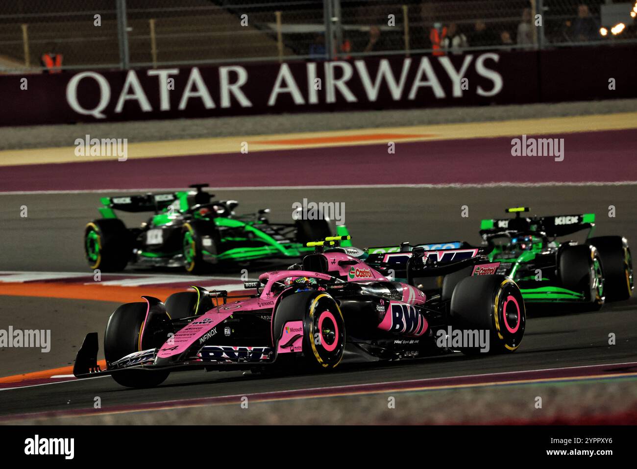 Doha, Qatar. 01st Dec, 2024. Pierre Gasly (FRA) Alpine F1 Team A524 ...